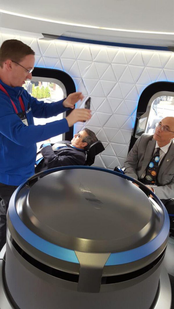 Blue Origin showcases its New Shepard Crew Capsule at the Space ...