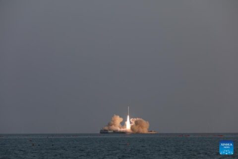 Chinese Ceres-1 rocket performs first sea launch carrying four ...