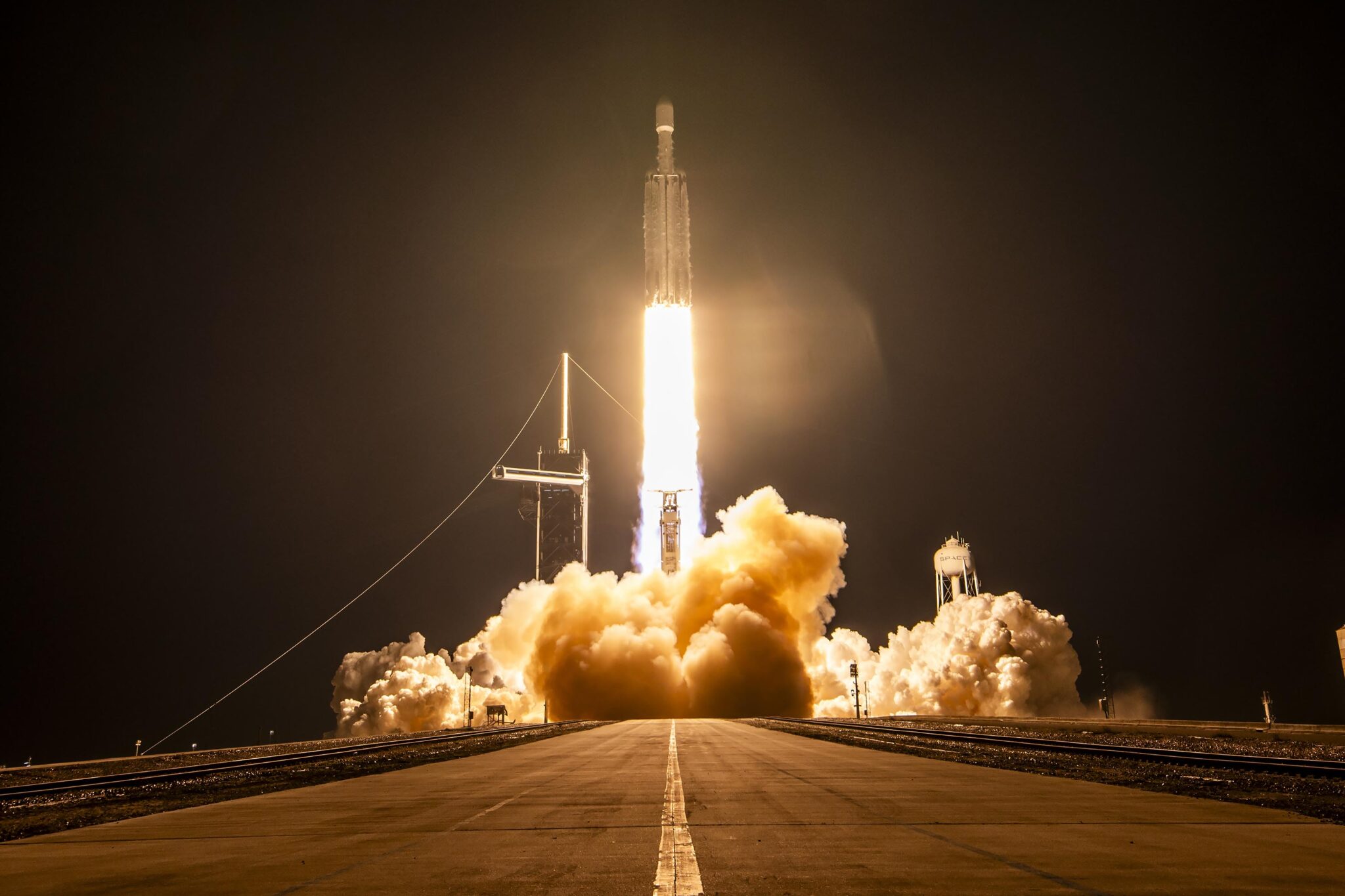 Falcon Heavy is launched with X-37B mini-spaceplane aboard...then a few ...